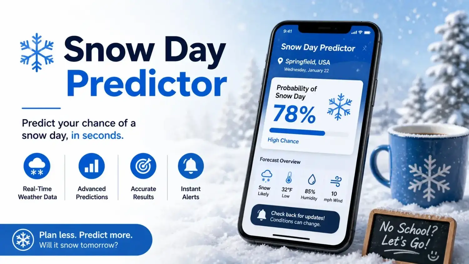 Snow Day Predictor – Will I Have A Snow Day Tomorrow?